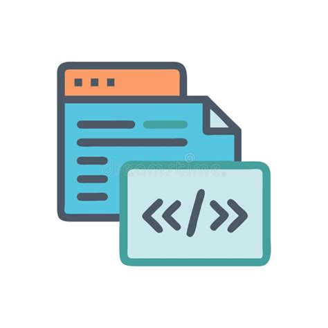 Comprehensive Source Code Repository Icon Stock Vector Illustration Of Device Data 351632765