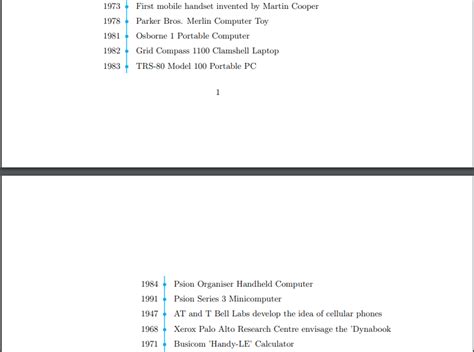 Timeline Tables On Adjacent Pages Have Different Positions When Using