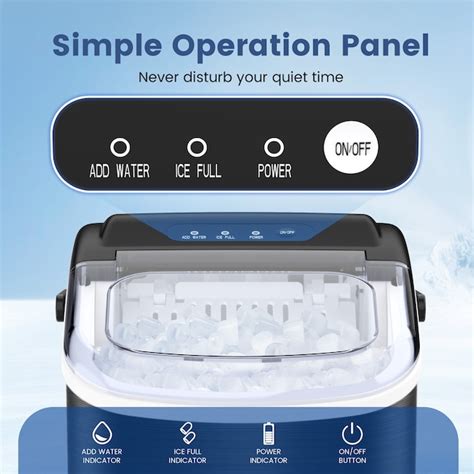 Cowsar 26 Lb Ice Per Day Bullet Ice Maker Stainless Steel In The