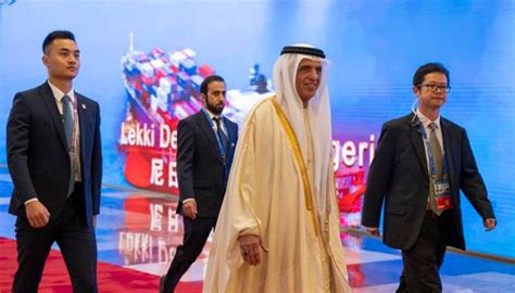 بكين سعود بن صقر يشهد افتتاح أعمال منتدى الحزام والطريق