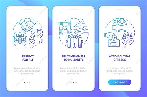 Blue Gradient Theme Mobile Onboarding Screen For Gced Goals App Vector Development Mobile