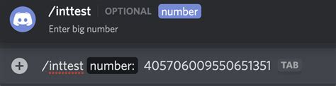 Slash Command Integer Precision Errors · Issue 2578 · Discorddiscord