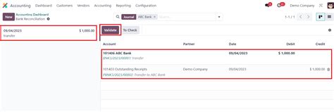 How To Transfer Cash Between Accounts In Odoo 16 Accounting