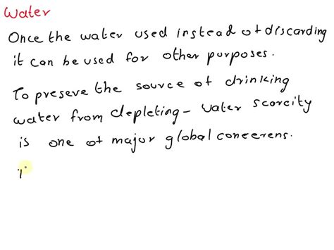 solved explain the following in detail a what is reuse of water b