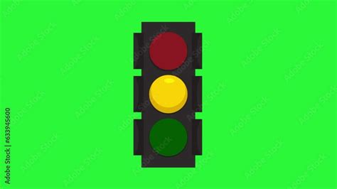 Traffic Light Animation For Transportation Theme Traffic Light Animation On Green Screen
