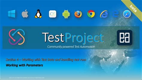 Data Driven Testing Using Testproject For Mobile Automation Youtube