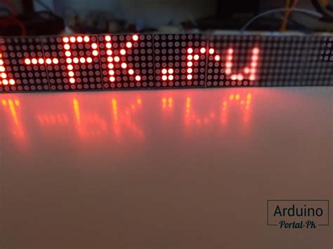 Бегущая строка на led матрице max7219 и arduino