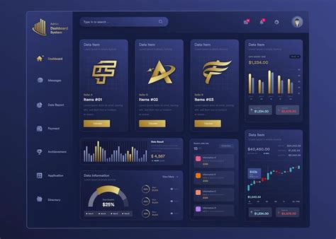 premium vector infographic nft dashboard uiux design with graphs