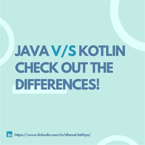 Dhaval Lathiya On Linkedin Androiddevelopment Java Kotlin Programming