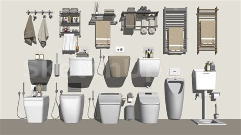 6821 Free Sketchup Toilet Bowl Models Download