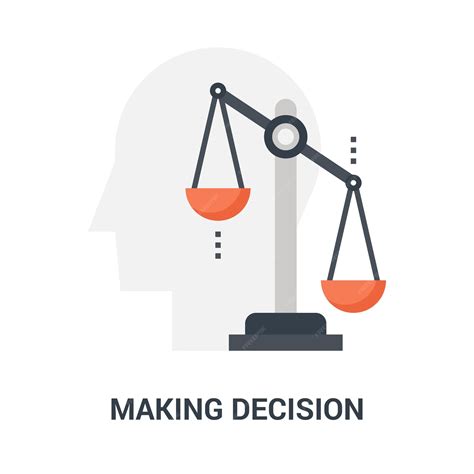 Premium Vector Making Decision Icon Concept