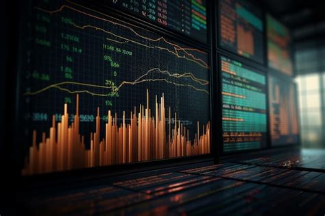 Premium Photo Moody Financial Chart Depicting The Stock Generative Ai