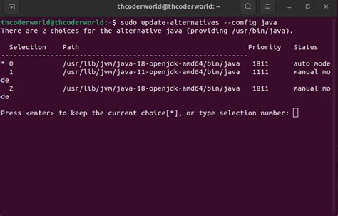 How To Switch Between Java Version On Ubuntu Linux