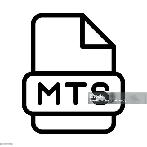 Mts File Icon Type Files Sign Outline Symbol Design Icons Format Type