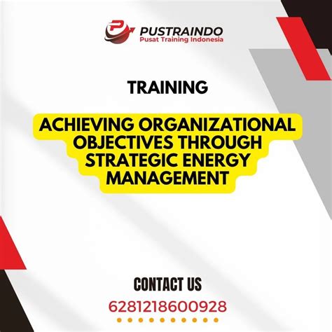 Training Achieving Organizational Objectives Through Strategic Energy Management Pustraindo