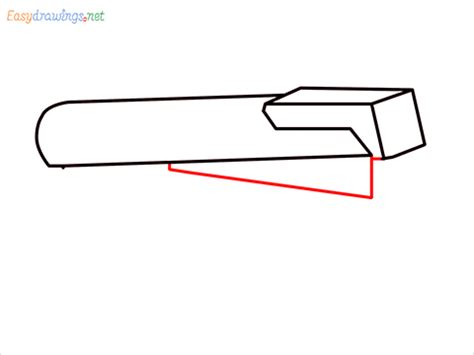 How To Draw A Stapler Step By Step Easy Phase