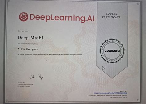 Deep Majhi On Linkedin Connections Ai Deeplearningai Coursera