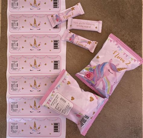 Best 13 Candy Land Chip Bag Wrapper Label Candy Shop Theme Party Chip