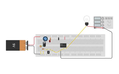 circuit design luz automatica tinkercad