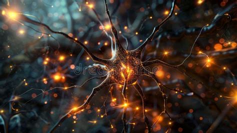 Striking Visual Of An Abstract Neural Network With Illuminated Nodes