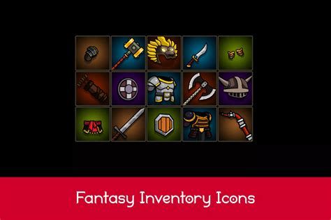 fantasy inventory icons unityhub pro бесплатные ассеты для unity и