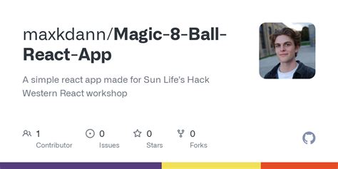 Github Maxkdannmagic 8 Ball React App A Simple React App Made For