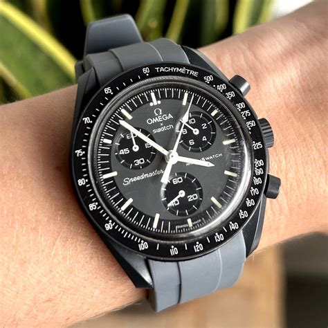 Gray Omega X Swatch Moonswatch Strap The Strap Brothers