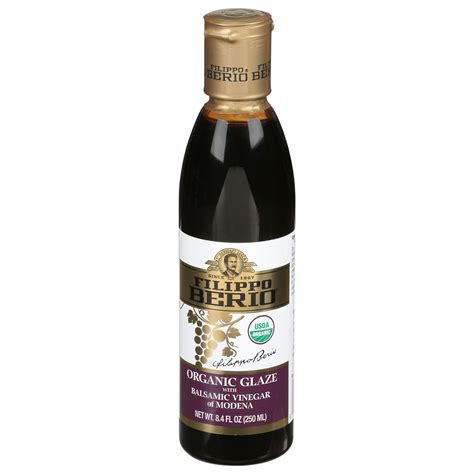 Filippo Berio Balsamic Vinegar Glaze Organic 84 Oz Pack Of 6