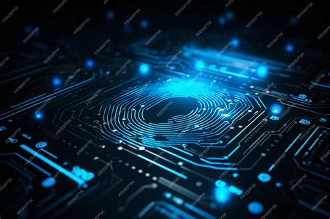Premium Photo Biometric And Fingerprint Authentication On A Chip