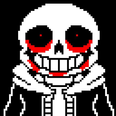 First Undertale Related Art Sans Exe Pixel Art