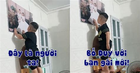 Mẹ đau lòng khi con trai xem ảnh cưới nói bố đi với gái mới