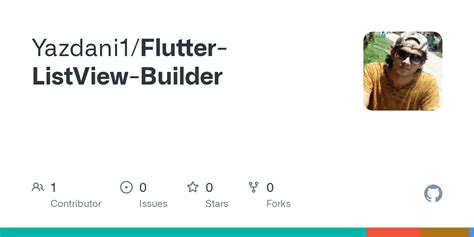 Github Yazdani1flutter Listview Builder