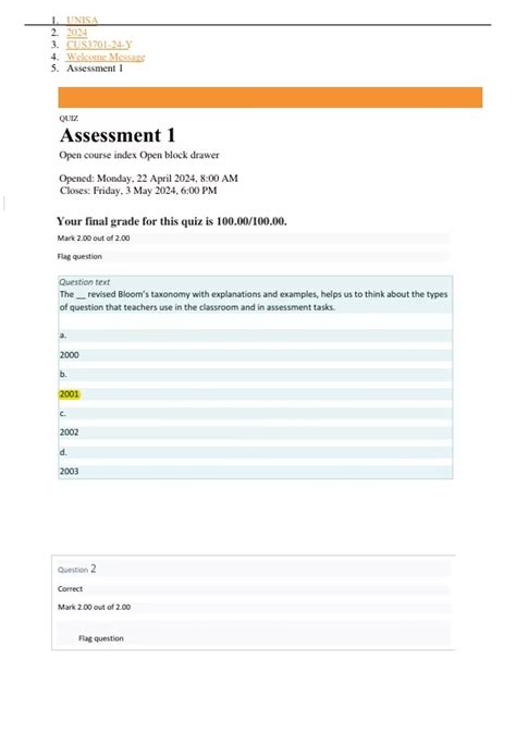 Cus3701 Assignment 1 Due 3 May 2024 Cus3701 Assignment 1 Due 3 May
