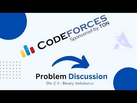 Binary Imbalance Div 2 A Problem Codeforces Educational Round 159 Rated YouTube