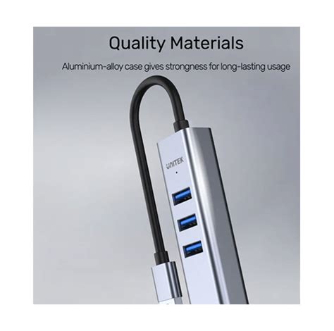 Unitek UHUB Q In USB A Ethernet Hub Startech Store