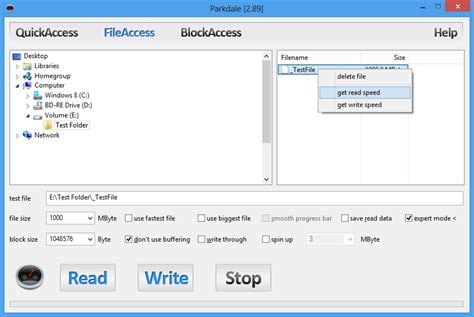 Parkdale Measure Read And Write Speed The Sz Development