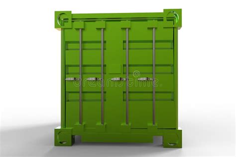D Rendering Of A Shipping Cargo Container Stock Illustration Illustration Of Object