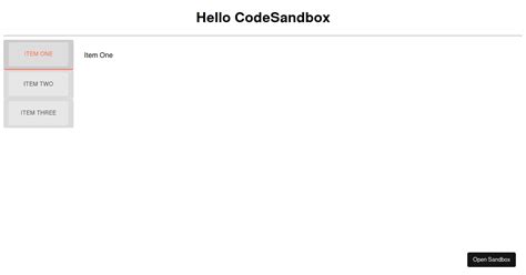 Vertical Tabs With More Styles Codesandbox