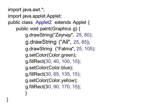 Arranging The Border Values Of Methods Import Javaawt Import Java