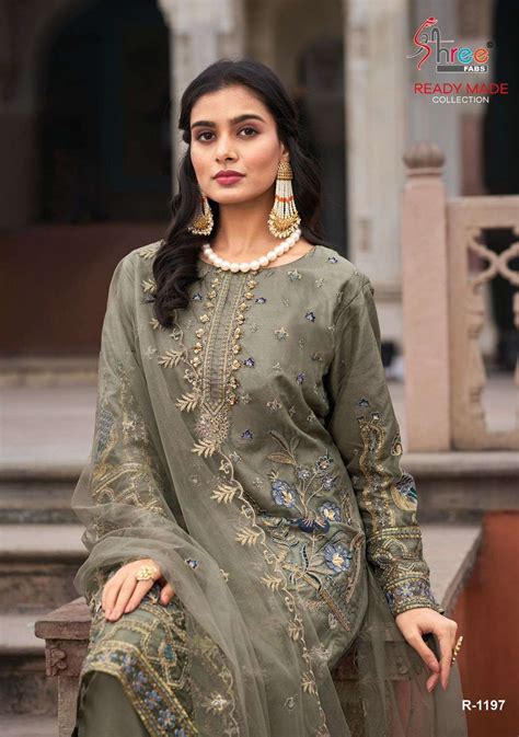 Shree fabs 1197 Orgnaza With Embroidery work Pakistani salwar kameez collection at best rate
