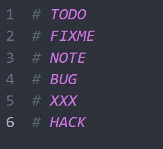 除了TODO代码中还有哪些注释中的高亮符号 知乎