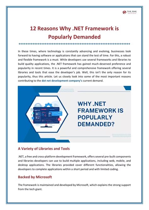 Ppt 12 Reasons Why Net Framework Is Popularly Demanded Powerpoint Presentation Id 13194137