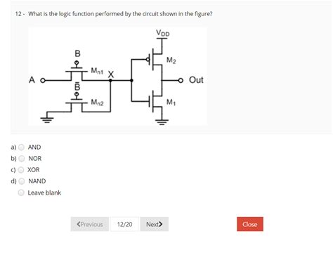 Solved What Is The Logic Function Performed By The Chegg Com