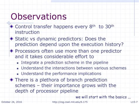 branch prediction constructive computer architecture arvind ppt download