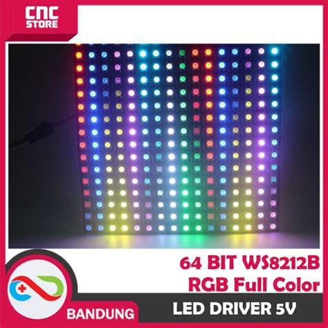 Jual 64 Bit Module Led Ws2812b Neopixel 5050 Rgb Full Color 5v Kotak 64bit Di Seller Yama