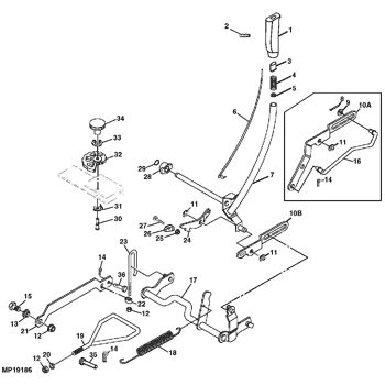 LT133 - TRACTOR, LAWN AND GARDEN 85 MOWER DECK AND LIFT LINKAGE EPC ...