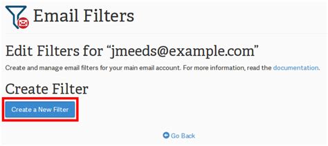 creating user level filtering in cpanel inmotion hosting
