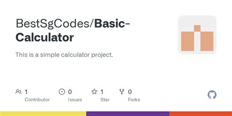 Github Bestsgcodesbasic Calculator This Is A Simple Calculator