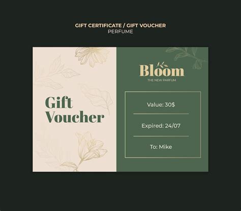 free psd perfume template design