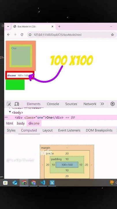 Css Box Model 📦 Explained Simply Yourtechassist Css Tamil Shorts